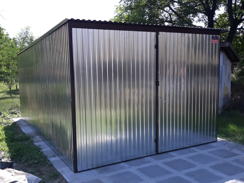 Garaj metalic 3x5m zincat - Garajedintabla.ro